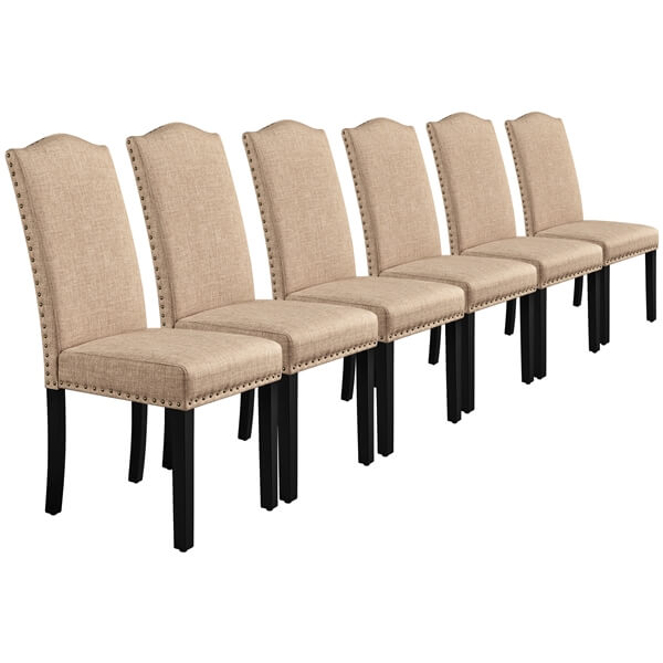 Yaheetech Dining Chairs Set of 6 Armless Parson Chairs — yaheetech.shop