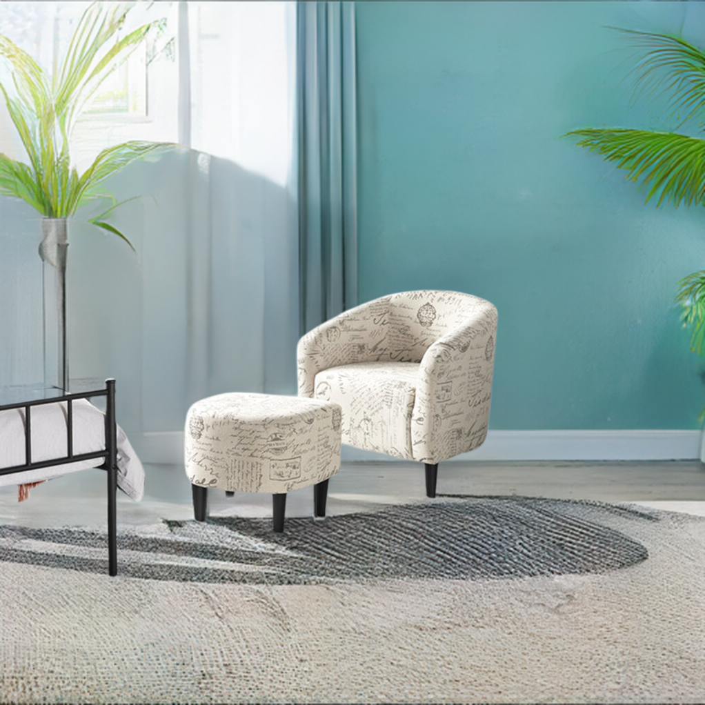 Yaheetech Modern Accent Arm Chair with Foot Rest — yaheetech.shop