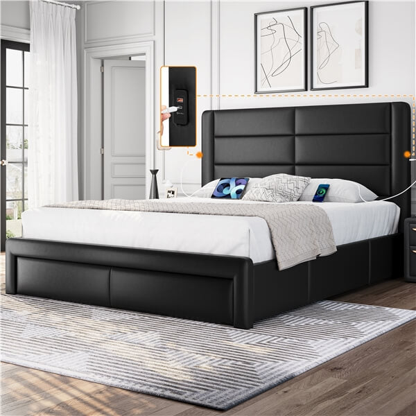 Yaheetech Bed Frame with 3 Drawers — yaheetech.shop