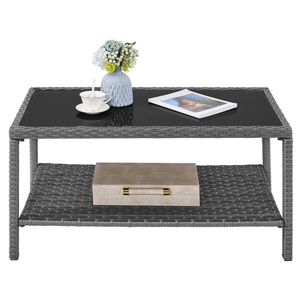Yaheetech Wicker Coffee Table — yaheetech.shop