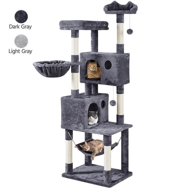 Yaheetech Cat Stand Furniture with Scratching Posts Perches Hammock ...