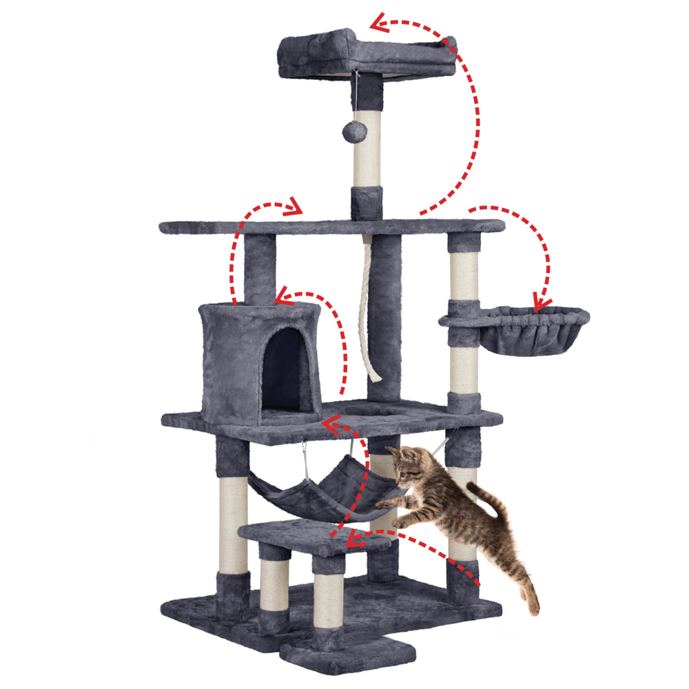 Yaheetech Cat Tree 62 Inch — yaheetech.shop
